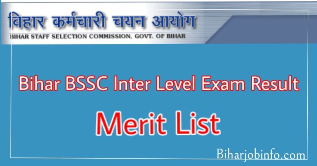 Bihar BSSC Inter Level Exam Result 2020 – Check Online
